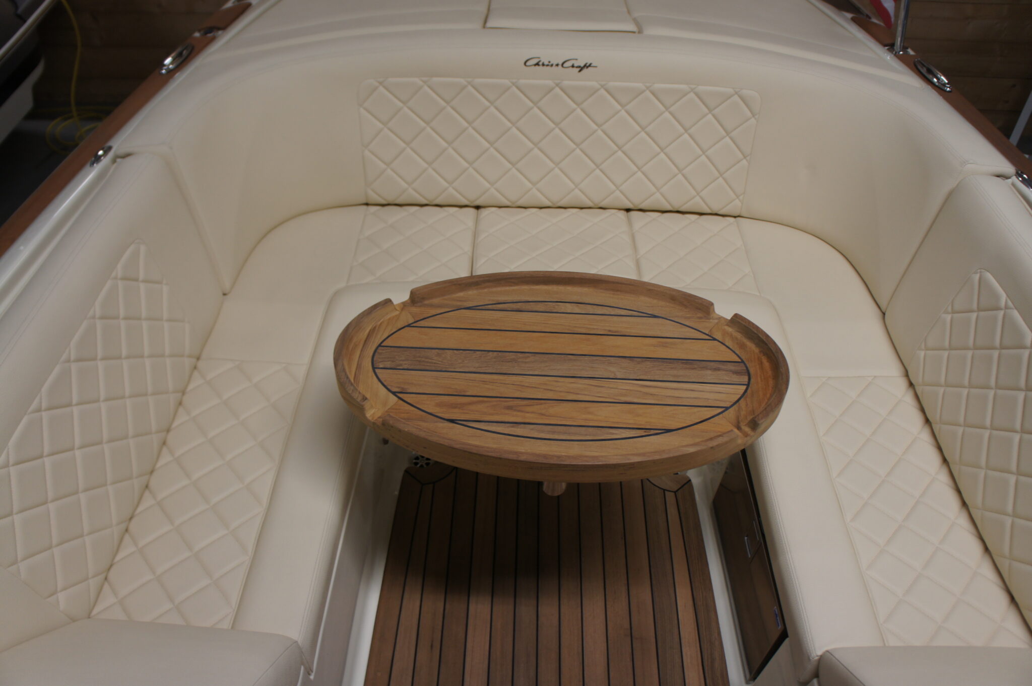 Teak Cockpit table - Exclusive Sportsboats Maaseik